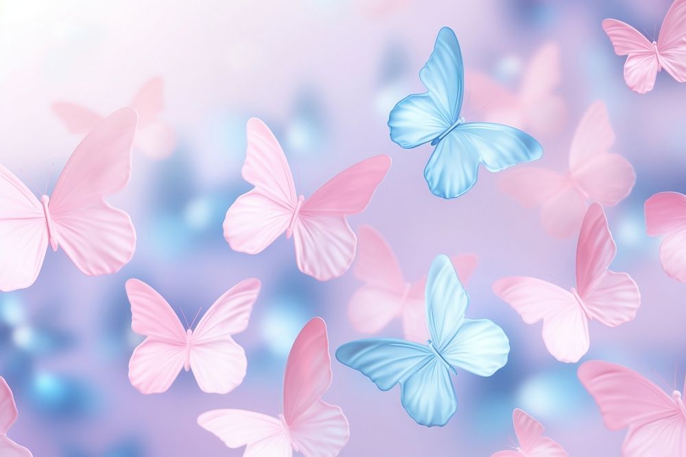 Blue butterflies gradient background backgrounds | Free Photo ...