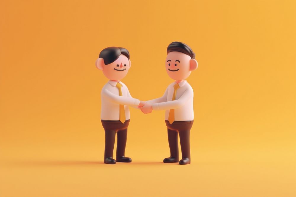 2 Businessmans shake hands representation | Free Photo Illustration ...