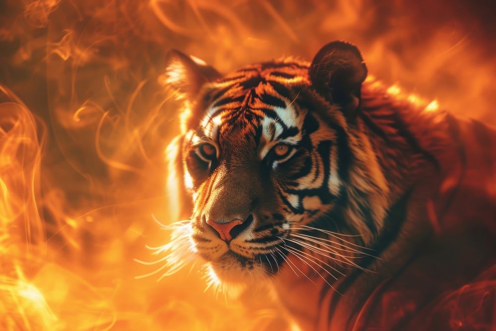 Tiger light leaks wildlife animal | Premium Photo - rawpixel