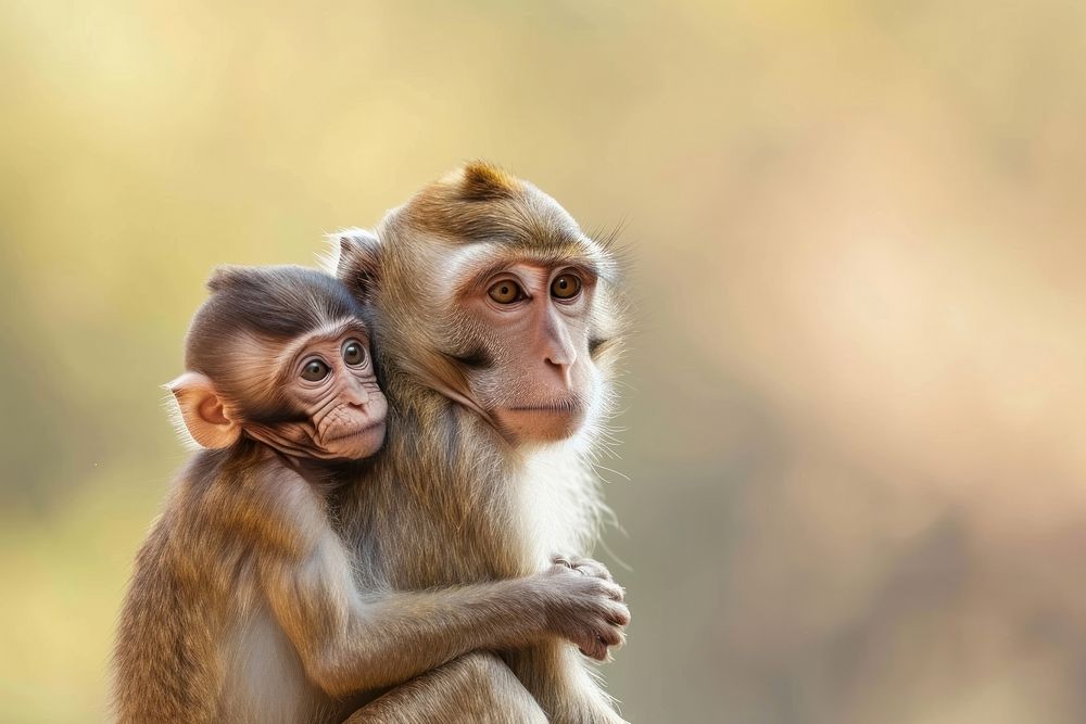 Baby monkey mother wildlife animal | Premium Photo - rawpixel