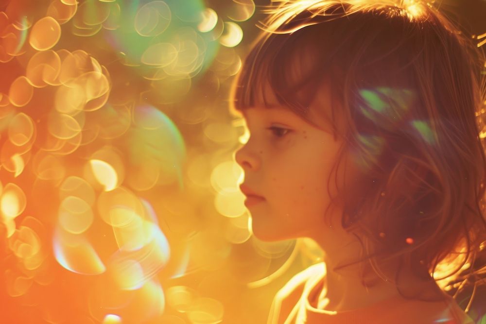 Children light leaks photography portrait | Free Photo - rawpixel