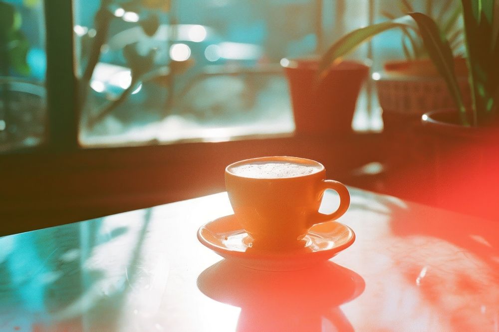 Coffee light leaks saucer drink | Free Photo - rawpixel