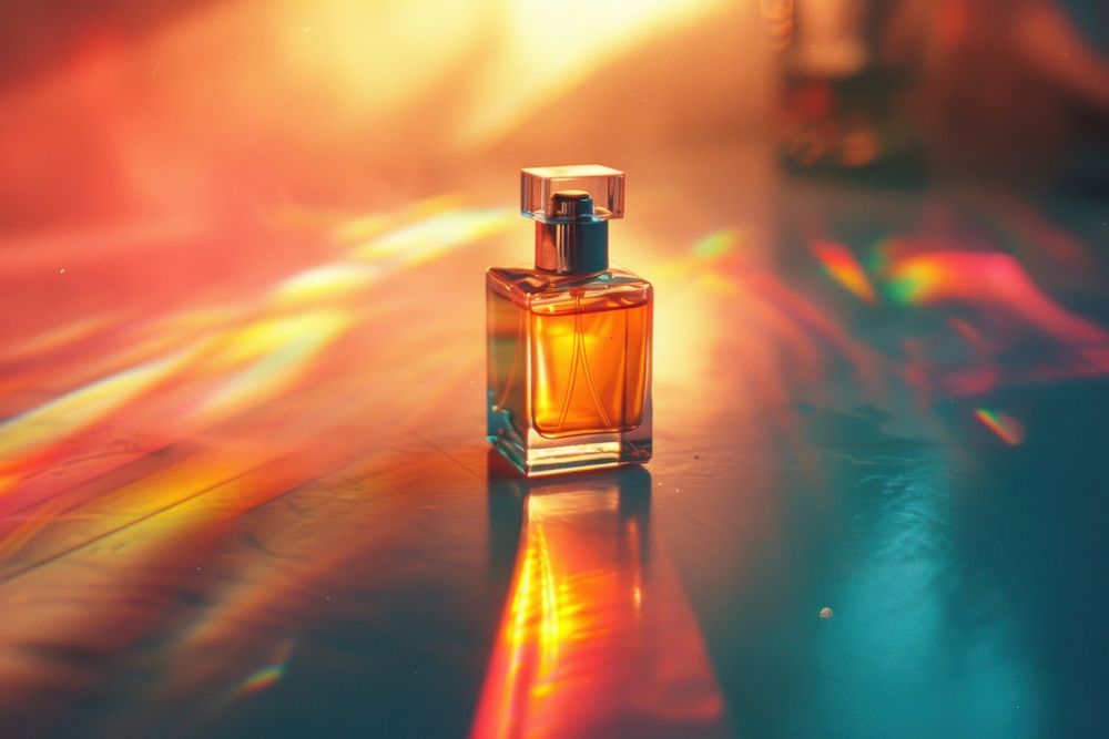 Perfume light leaks cosmetics bottle | Premium Photo - rawpixel