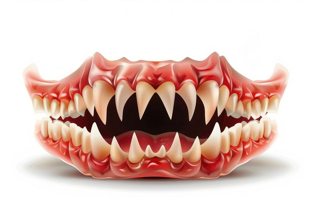 Vampire teeth fangs white background | Free Photo Illustration - rawpixel