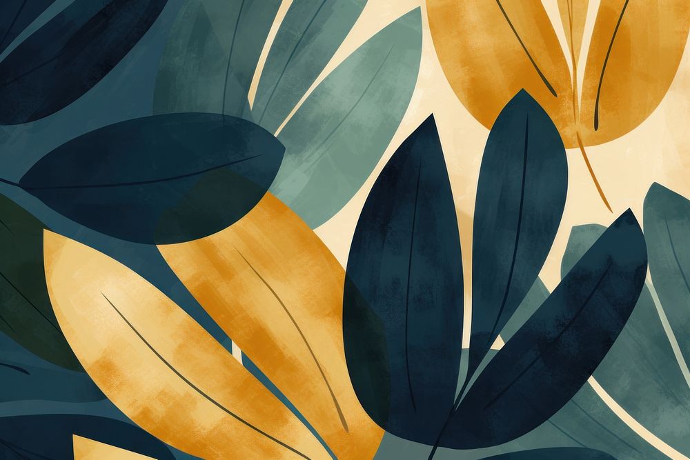 Simple abstract leaf patterns background | Premium Photo Illustration ...