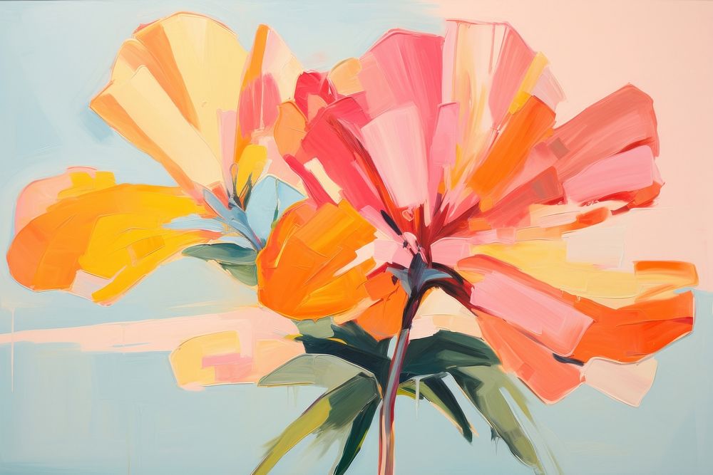 Flower painting plant art. | Free Photo Illustration - rawpixel