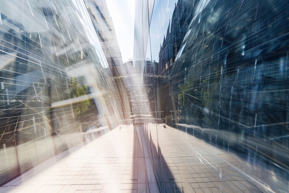 Glass Distortion Photo Effect architecture | Premium Photo - rawpixel