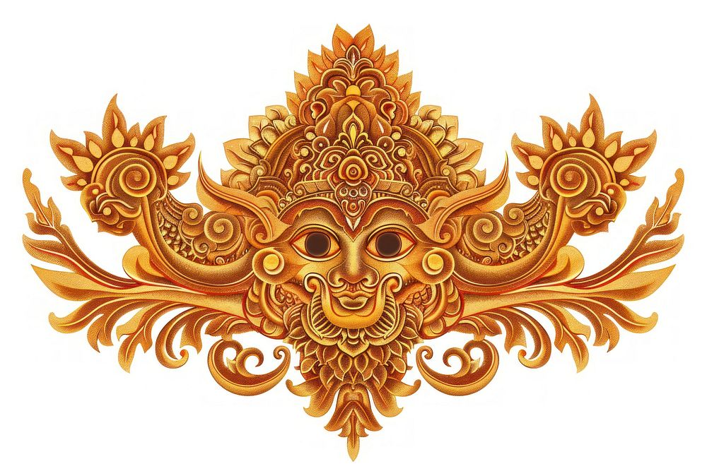 Indonesia aesthetic ornament pattern white | Free Photo Illustration ...