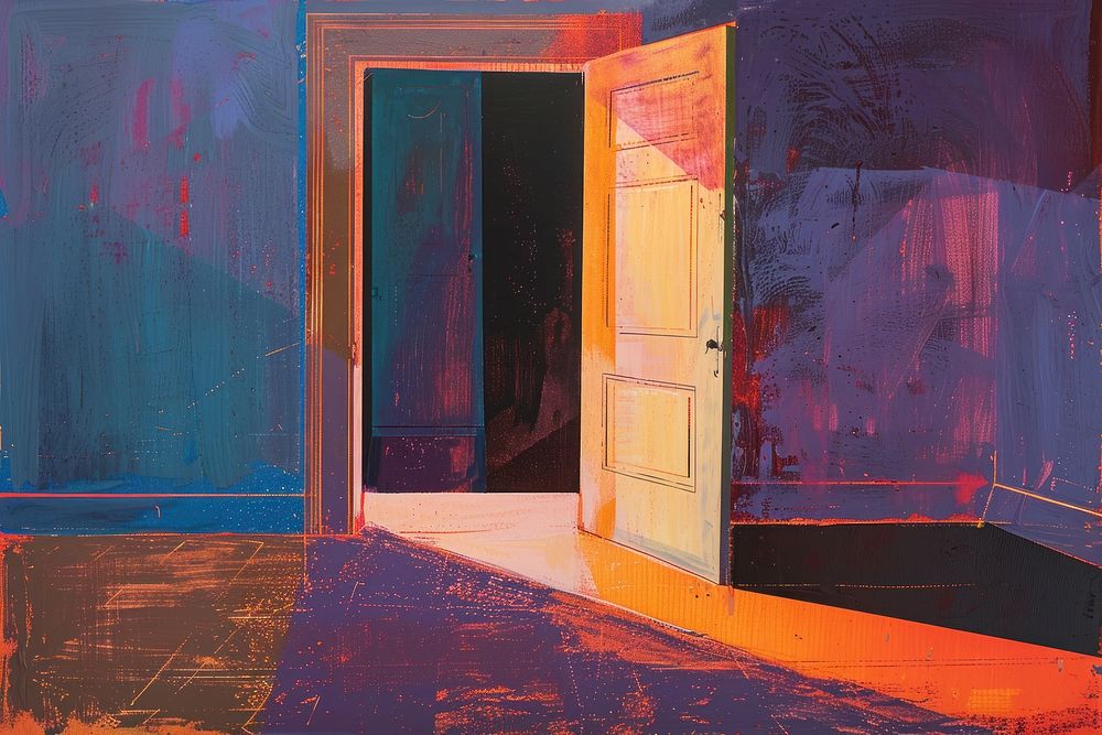 Open door painting drawing art. | Premium Photo Illustration - rawpixel