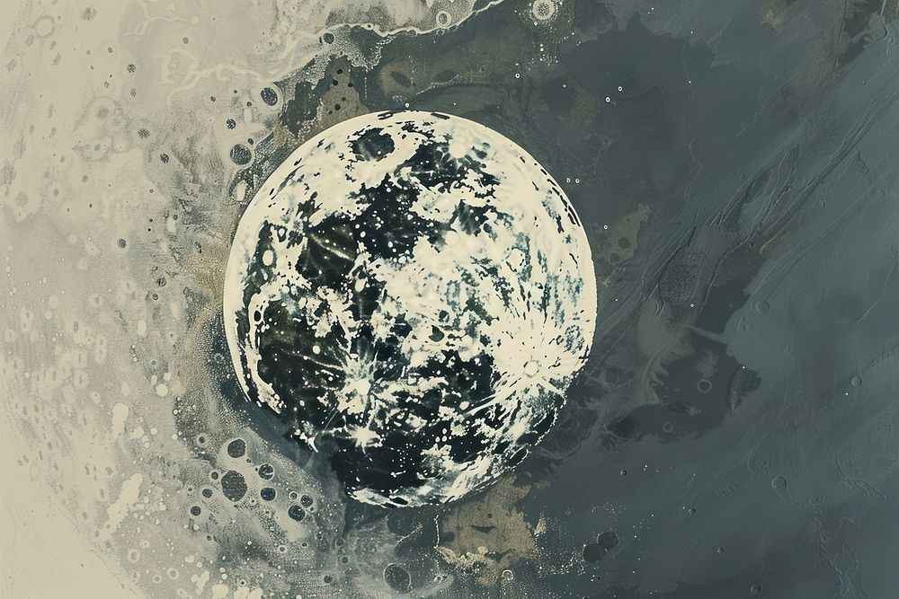 Moon scene astronomy sphere planet. | Premium Photo Illustration - rawpixel