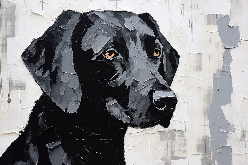 Black dog animal mammal pet. | Free Photo Illustration - rawpixel