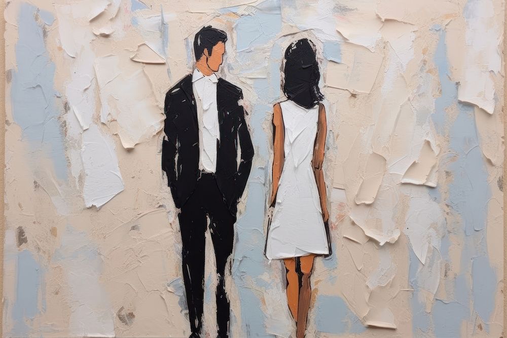 Bride and groom art painting | Premium Photo Illustration - rawpixel