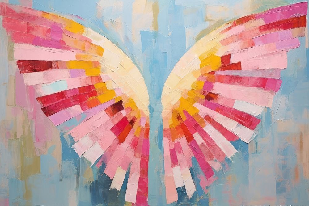 Geometry angel wing art abstract | Free Photo Illustration - rawpixel