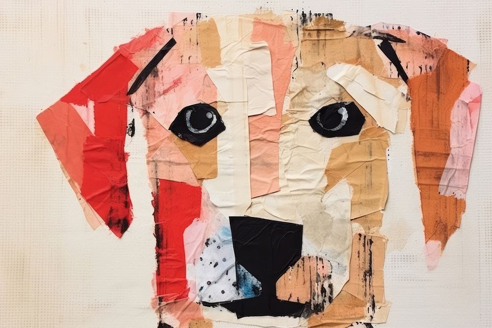 Minimal dog face collage art | Premium Photo Illustration - rawpixel