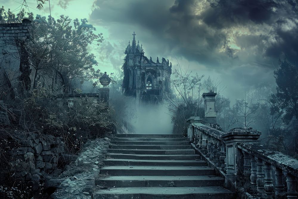 Scene vampire castal outdoors nature | Premium Photo - rawpixel