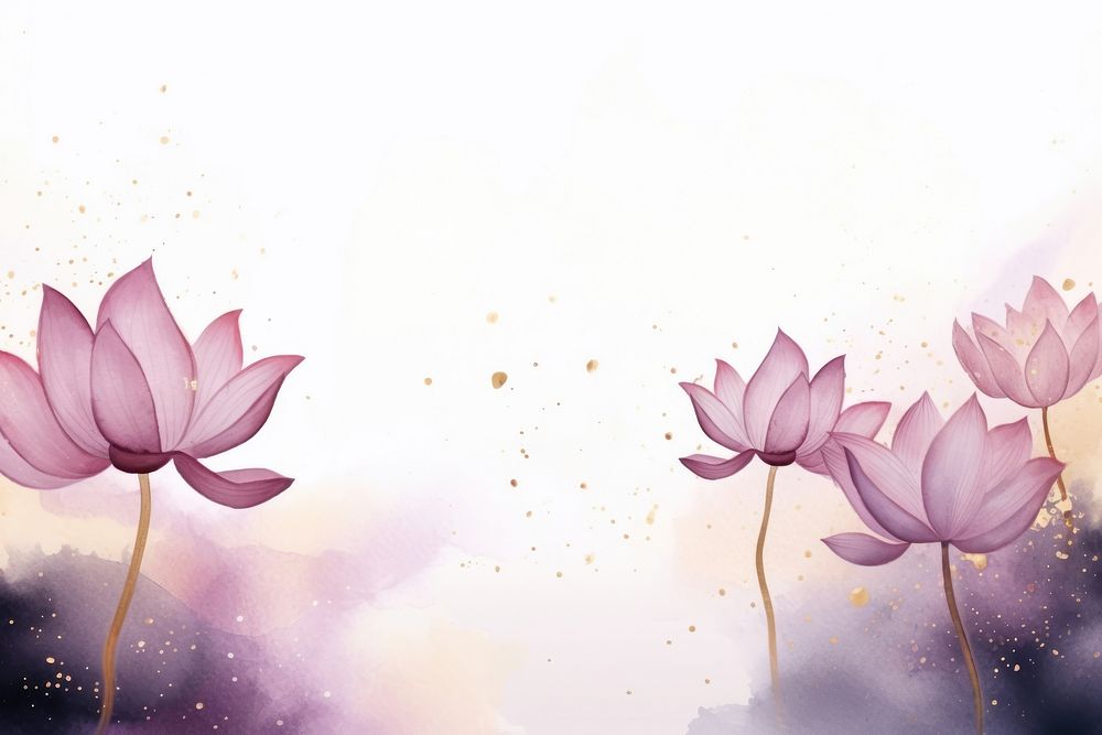 Lotus watercolor background painting blossom | Free Photo Illustration ...