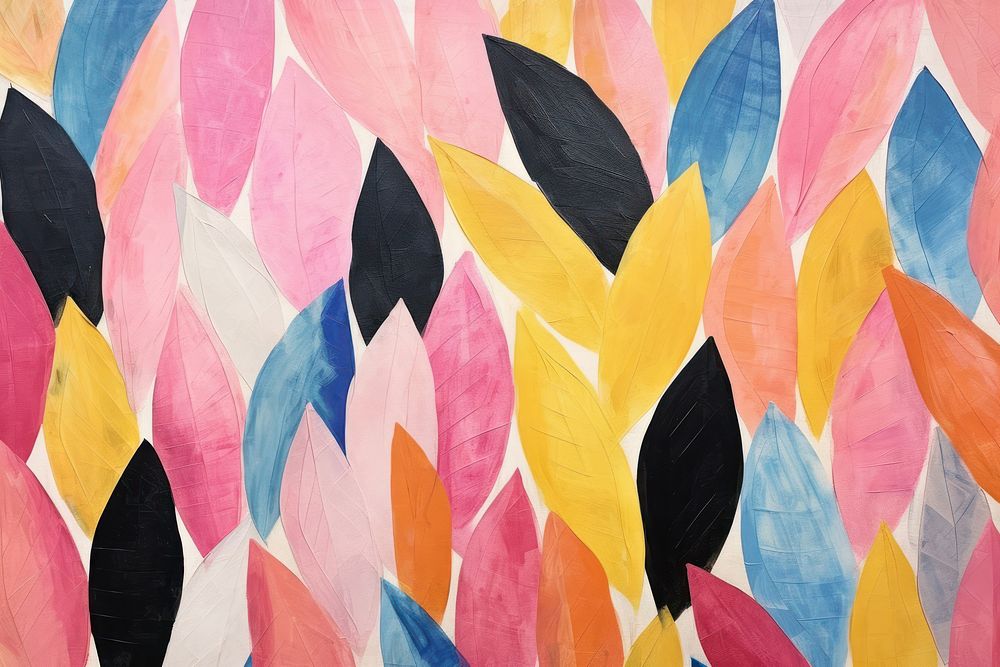 Memphis leaves art abstract painting. | Premium Photo Illustration ...