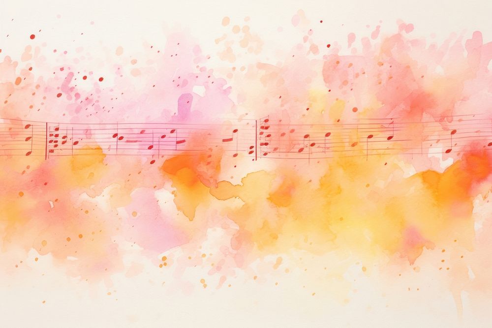 Orange and pink music notes | Premium Photo Illustration - rawpixel