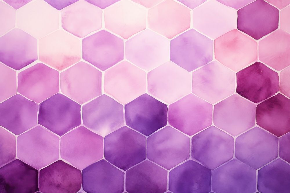 Purple hexagon backgrounds honeycomb pattern. | Premium Photo ...