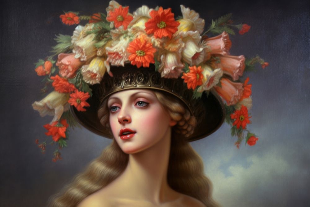 Coral painting art portrait. | Premium Photo Illustration - rawpixel