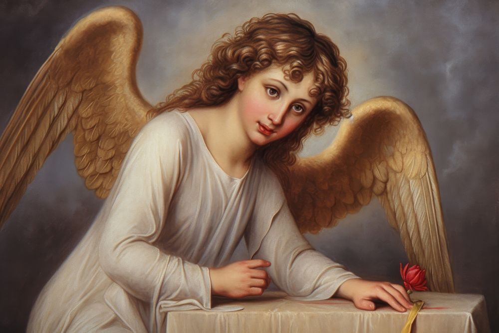 Cupid painting art angel. | Free Photo Illustration - rawpixel