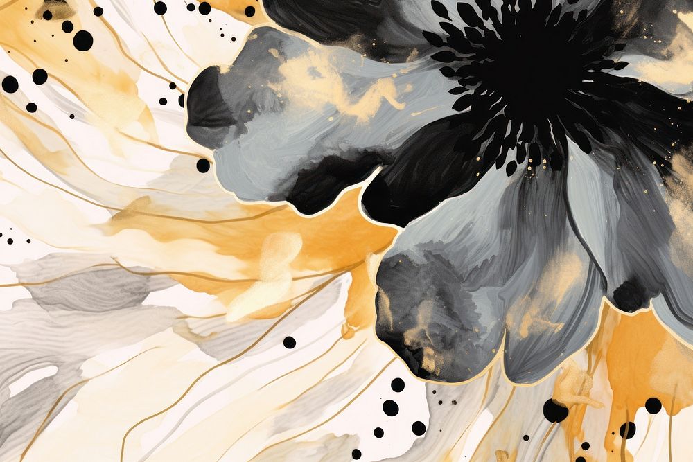 Flower backgrounds abstract painting. | Premium Photo Illustration ...