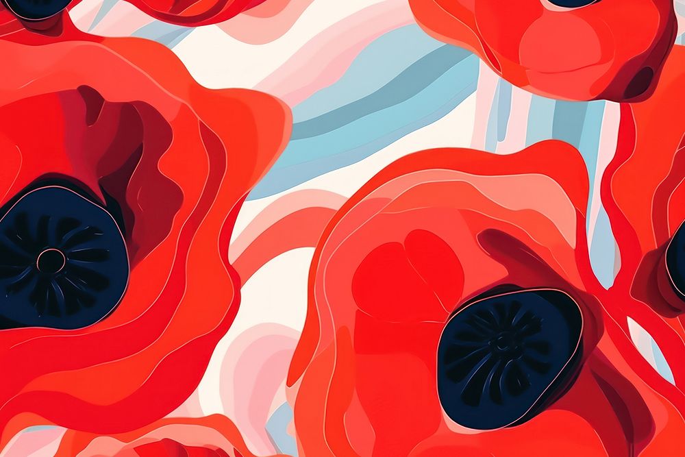 Poppy backgrounds abstract flower. | Premium Photo Illustration - rawpixel