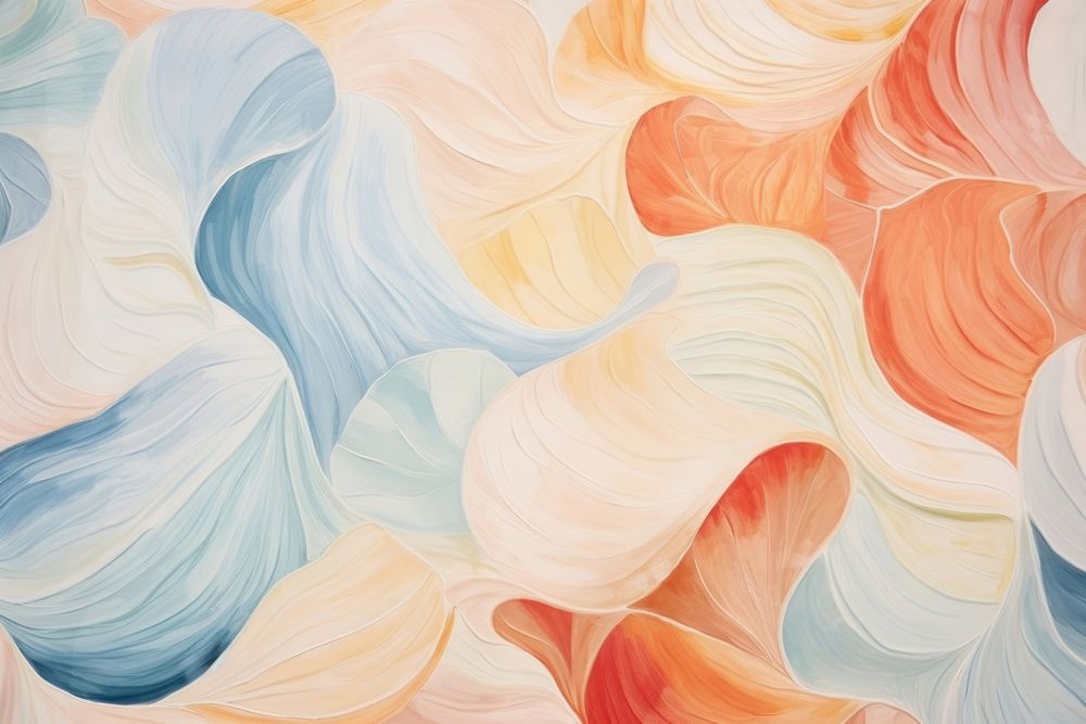 Sea shells backgrounds abstract painting. | Premium Photo Illustration ...