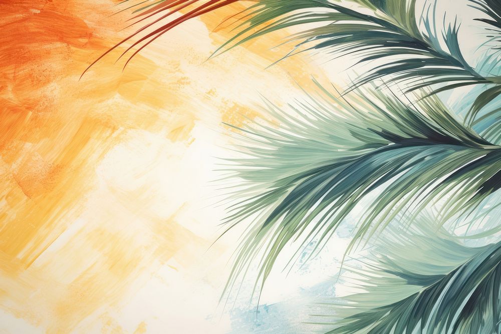 Palm tree backgrounds abstract painting. | Premium Photo Illustration ...