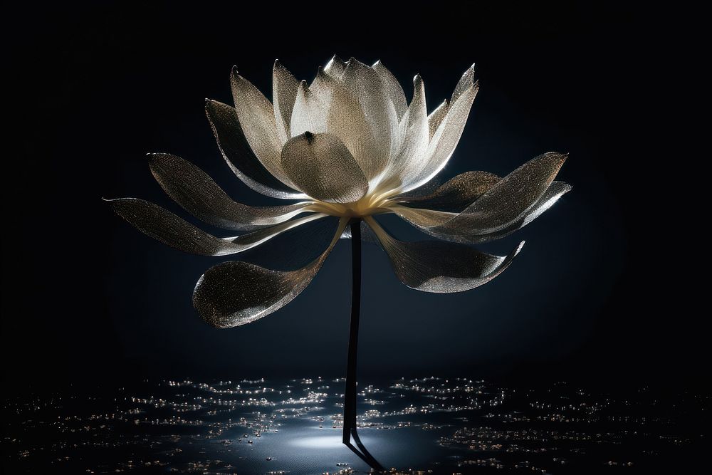 Sliver lotus flower outdoors nature | Premium Photo - rawpixel