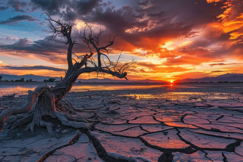 Arid mud landscape outdoors horizon. | Free Photo - rawpixel