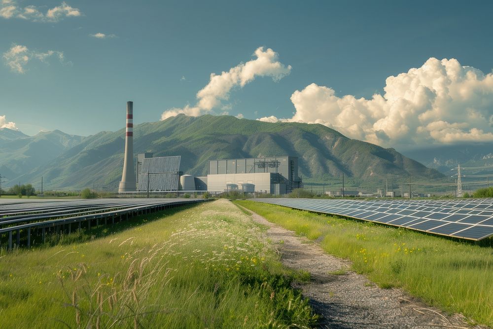 Nuclear Power Station landscape outdoors | Free Photo - rawpixel