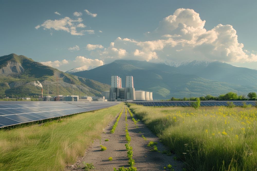 Nuclear Power Station landscape architecture | Free Photo - rawpixel