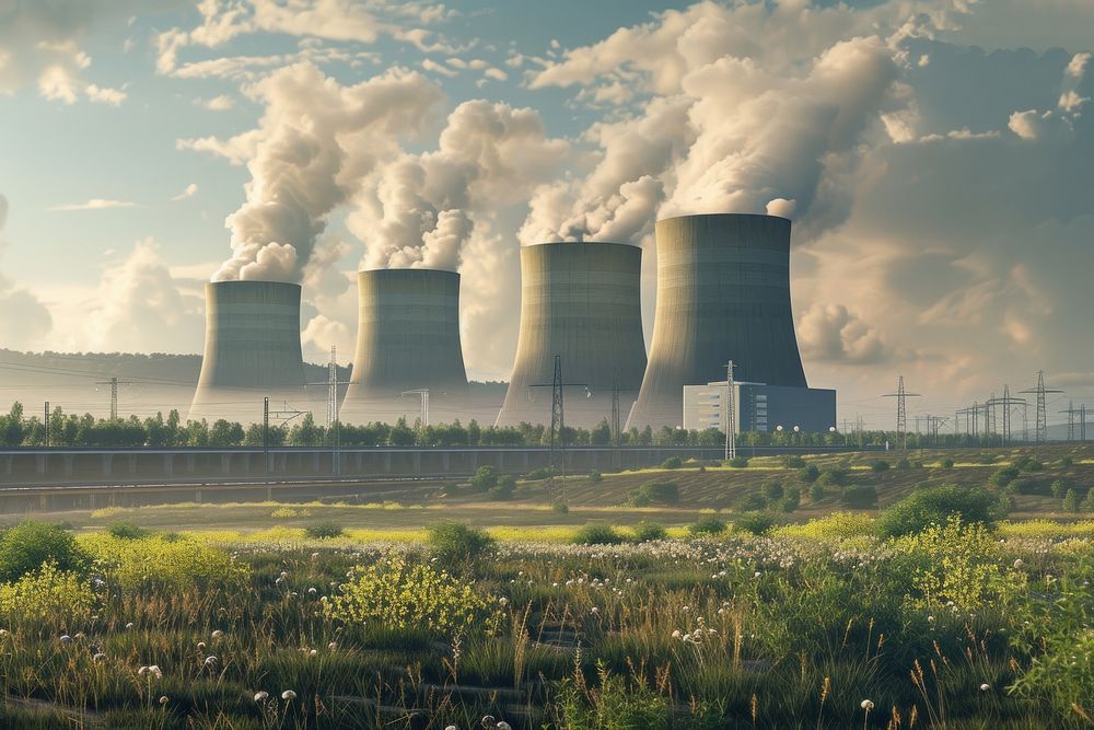 Nuclear Power Station architecture pollution | Free Photo - rawpixel