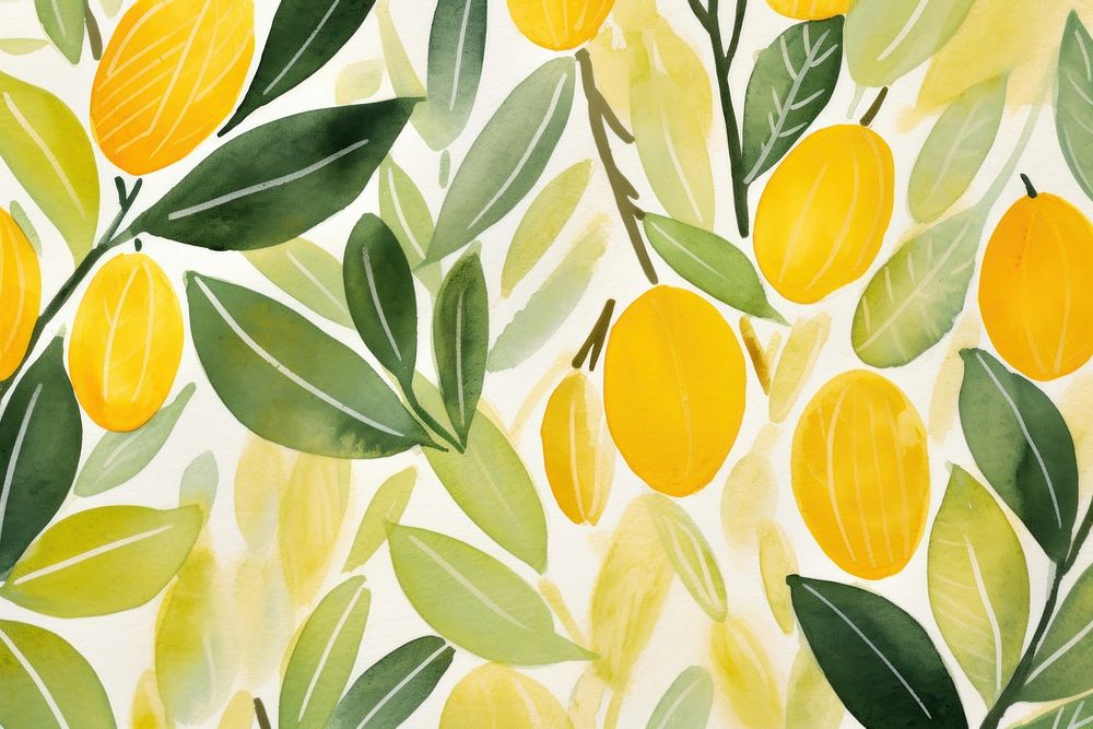 Lemon Forest backgrounds pattern plant. | Premium Photo Illustration ...