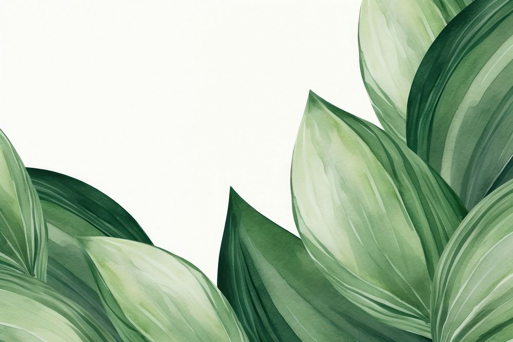 Minimal Green leaves green backgrounds | Premium Photo Illustration ...