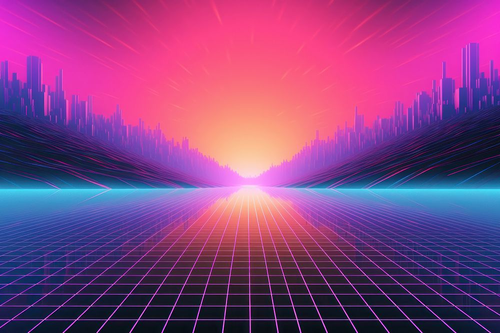 Retrowave agriculture backgrounds abstract light. | Free Photo ...