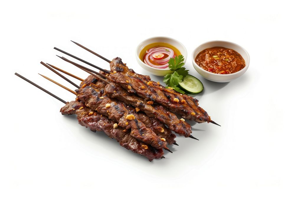 Beef satay grilling meat food. | Premium Photo - rawpixel