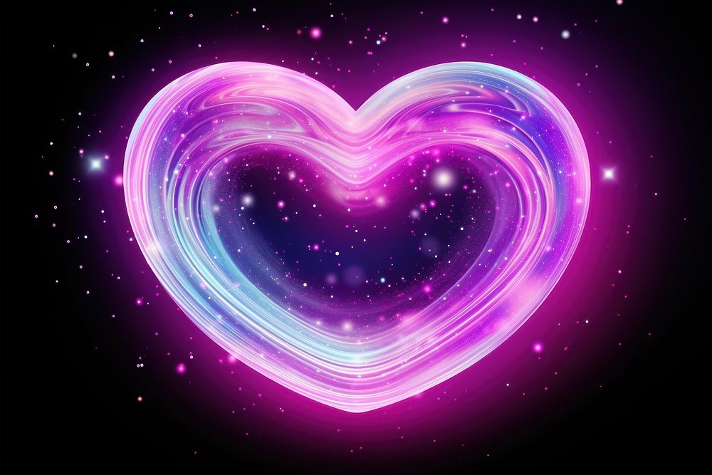 Heart shaped saturn galaxy purple | Premium Photo Illustration - rawpixel