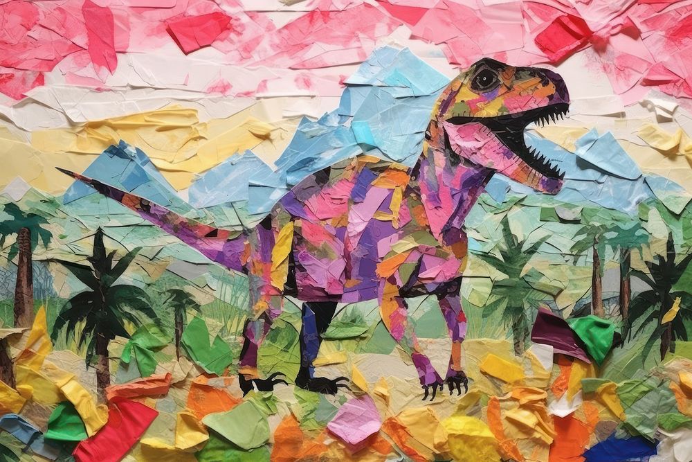 Dinosaur seamlessly integrated natural landscape | Free Photo ...