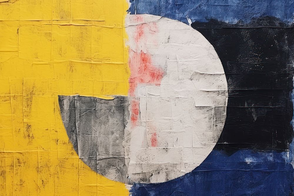 Moon art abstract painting. | Premium Photo Illustration - rawpixel