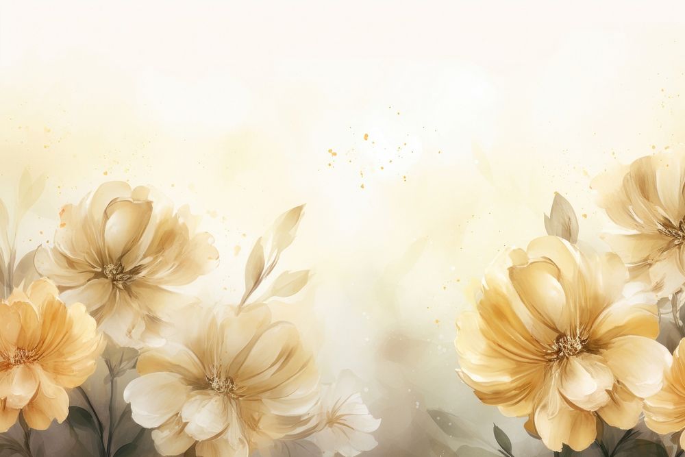 Yellow flower watercolor background backgrounds | Premium Photo ...