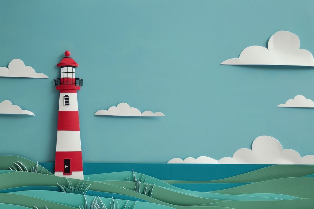 Lighthouse architecture green tower. | Free Photo Illustration - rawpixel