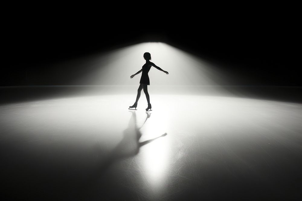 Ice skating sports shadow black. | Premium Photo - rawpixel