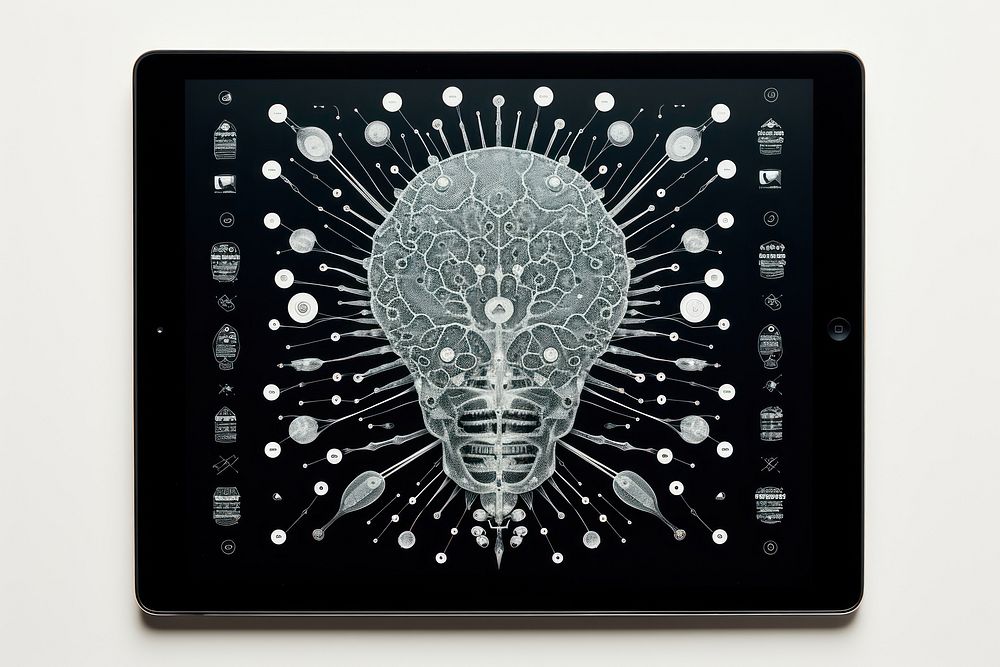 Medical tablet computer screen text. | Premium Photo Illustration ...