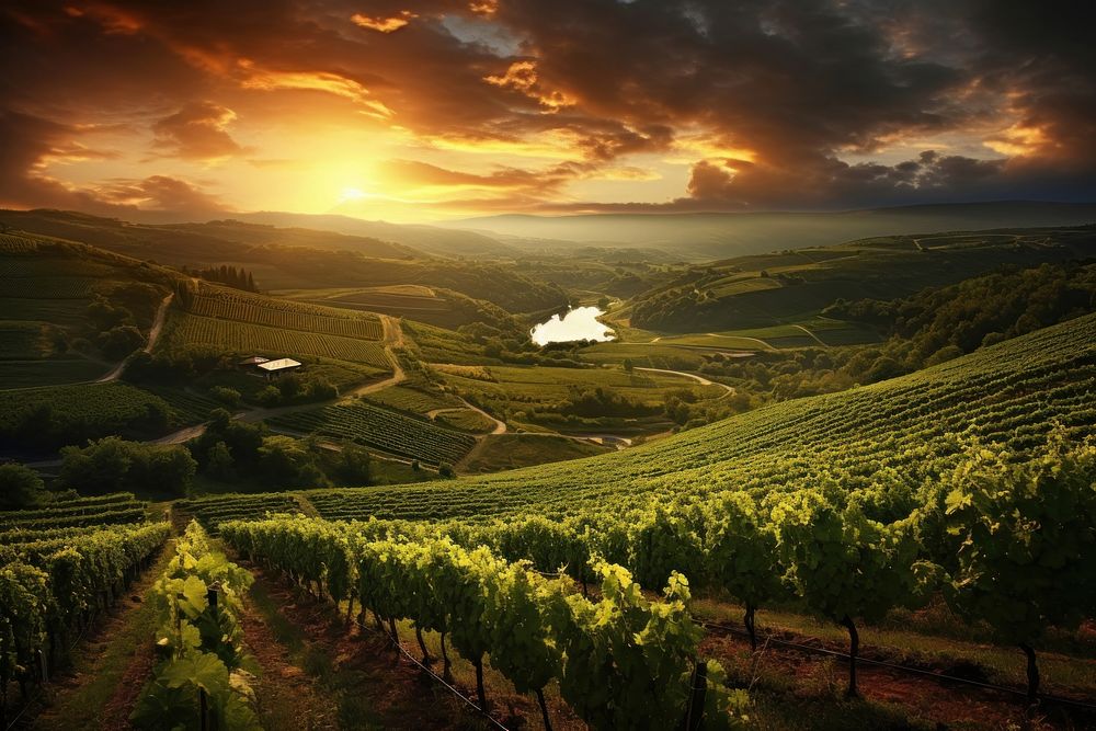 Vineyard landscape outdoors nature. | Premium Photo - rawpixel