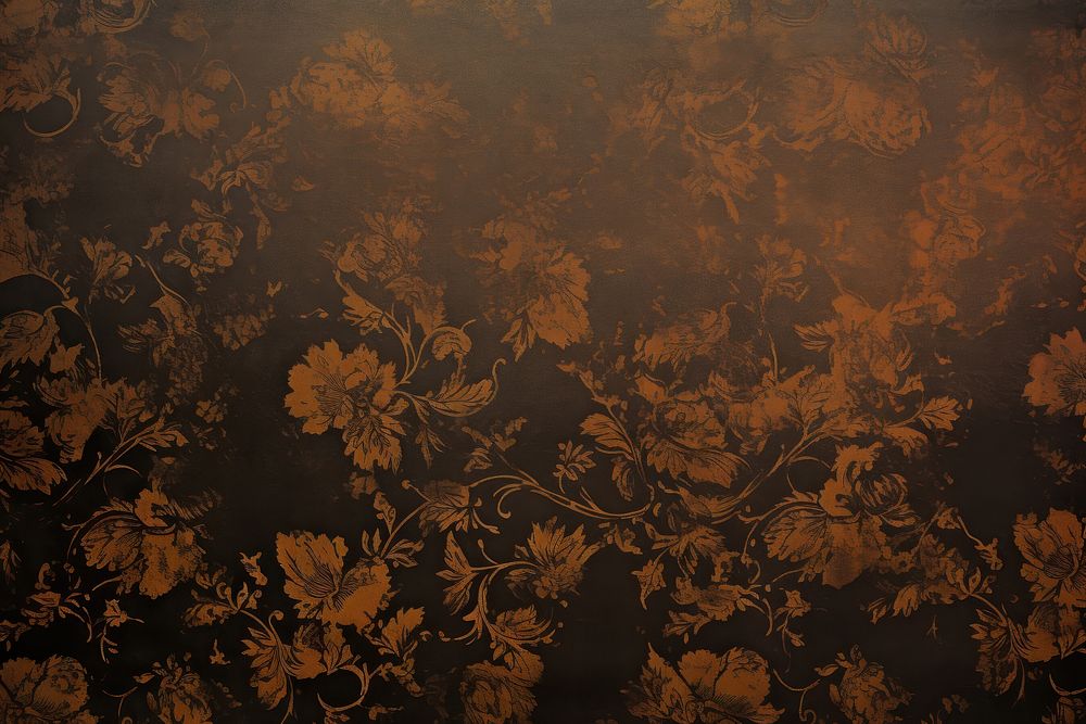 Bronze damask pattern backgrounds textured | Free Photo Illustration ...