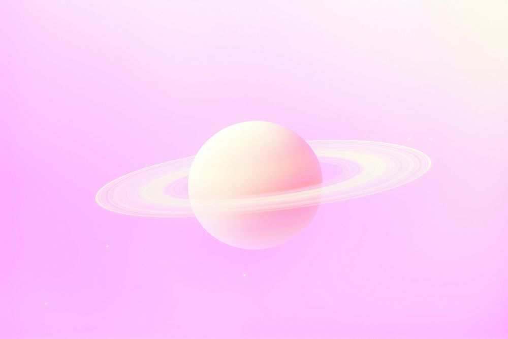 Pastel neon saturn sphere space | Premium Photo Illustration - rawpixel