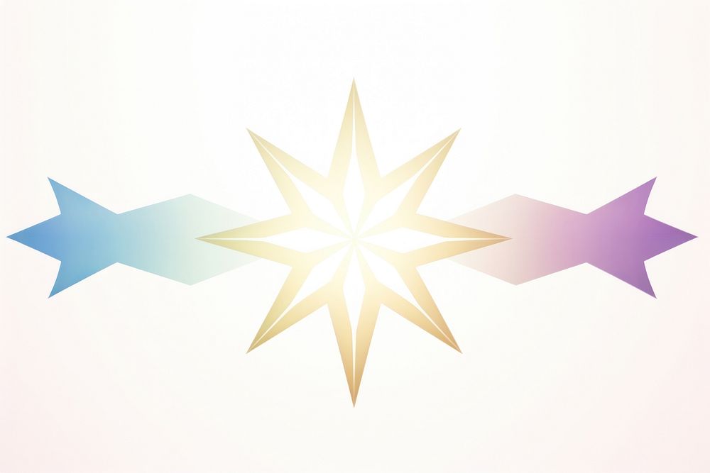 Star divider gradient illustration symbol | Free Photo Illustration ...