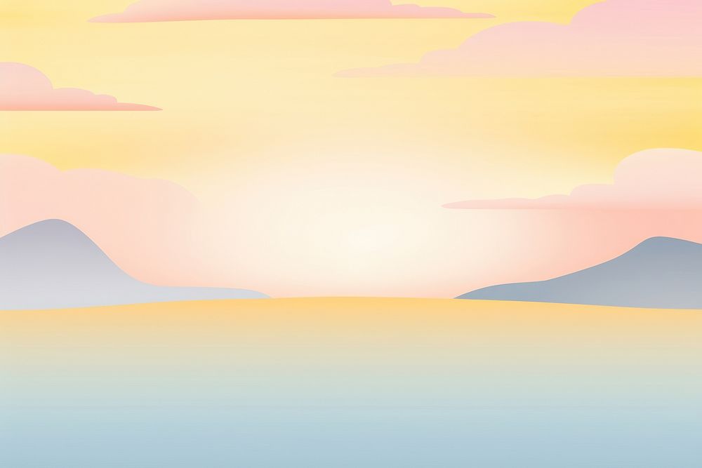 Painting sunset border backgrounds outdoors | Free Photo Illustration ...